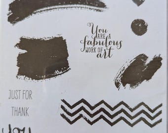Stampin' Up! Red Rubber & Photopolymer Stamp Sets (J) - Etsy