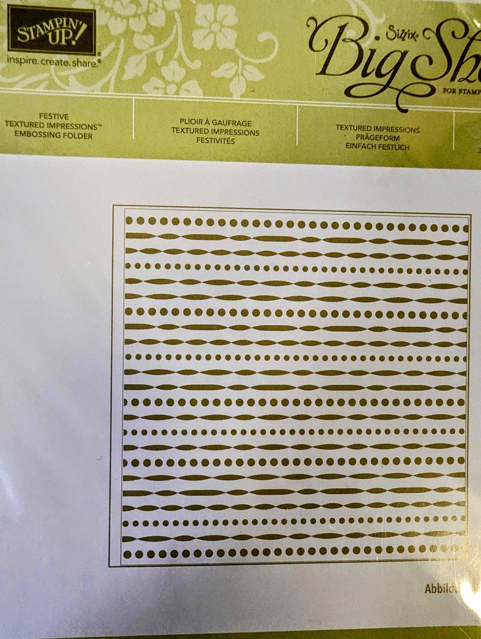 Stampin' Up! Cut & Emboss / TIEF Embossing Folders (J) - Etsy