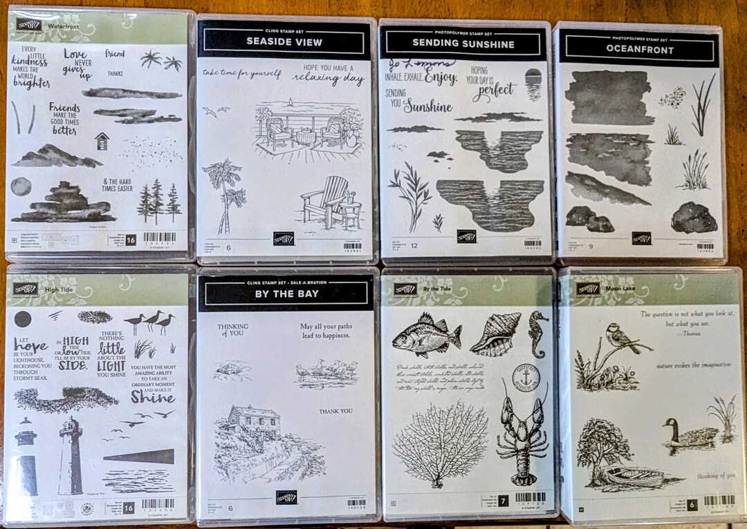 Stampin' Up! Red Rubber & Photopolymer Stamp Sets (J) - Etsy