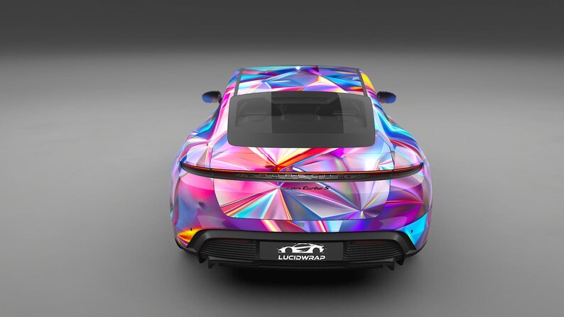 Futuristic Holographic Car Wrap Design: Digital File(tif) Ready for ...