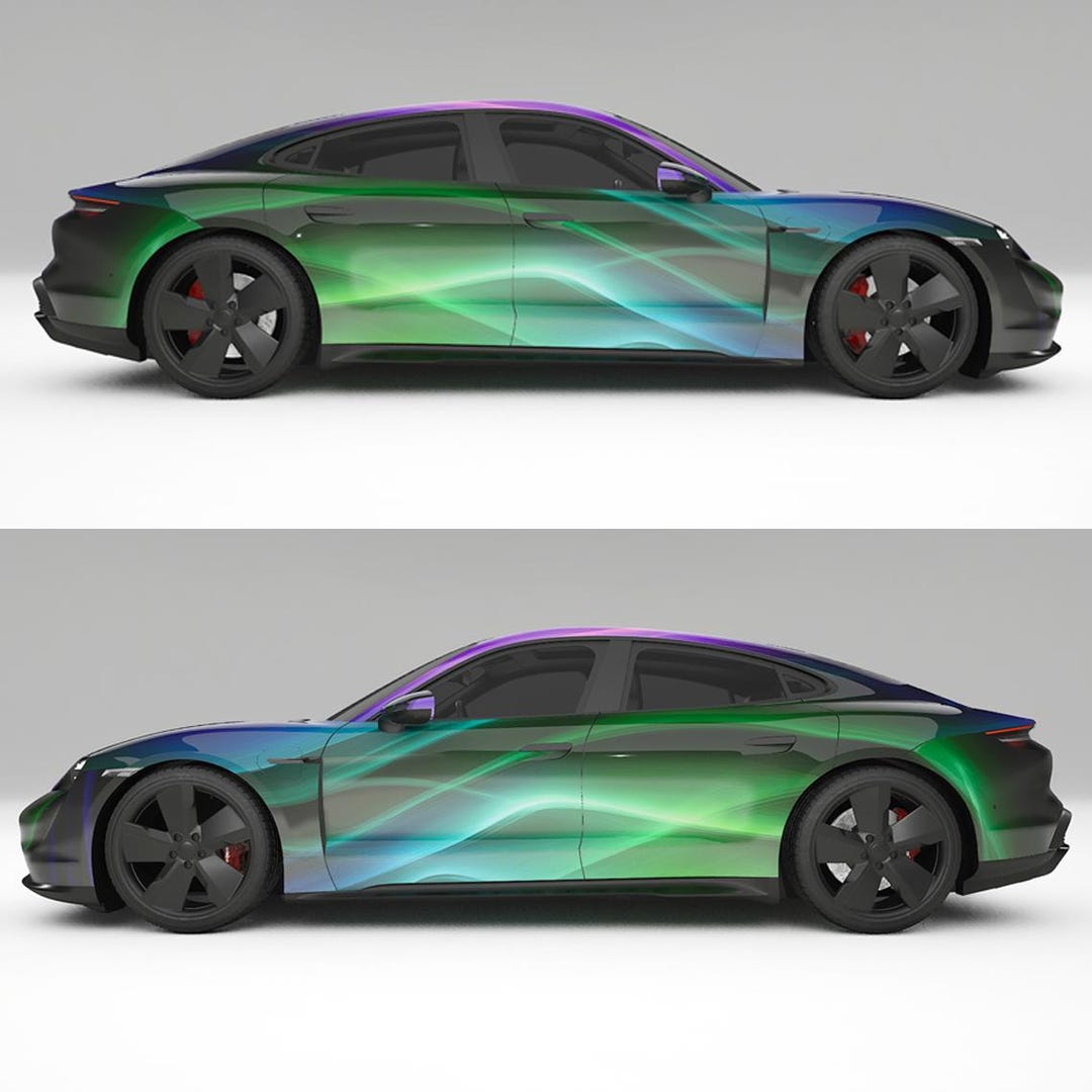 Car Wrap Design Northern Lights: Digital File for Print, High ...