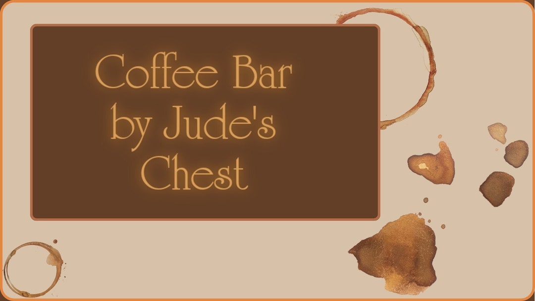 Coffee Bar | Twitch Overlay | SLOBS Overlay | Animated Load Screens - Etsy