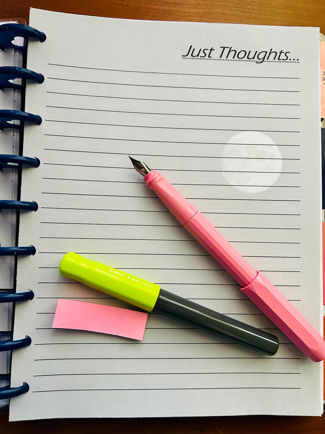 Planner Printable | Journal Printable | 7x9.25 | Moon Background - Etsy