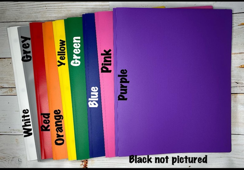 Embroidered Folder, School Folder, Personalized Folder, Back to School ...