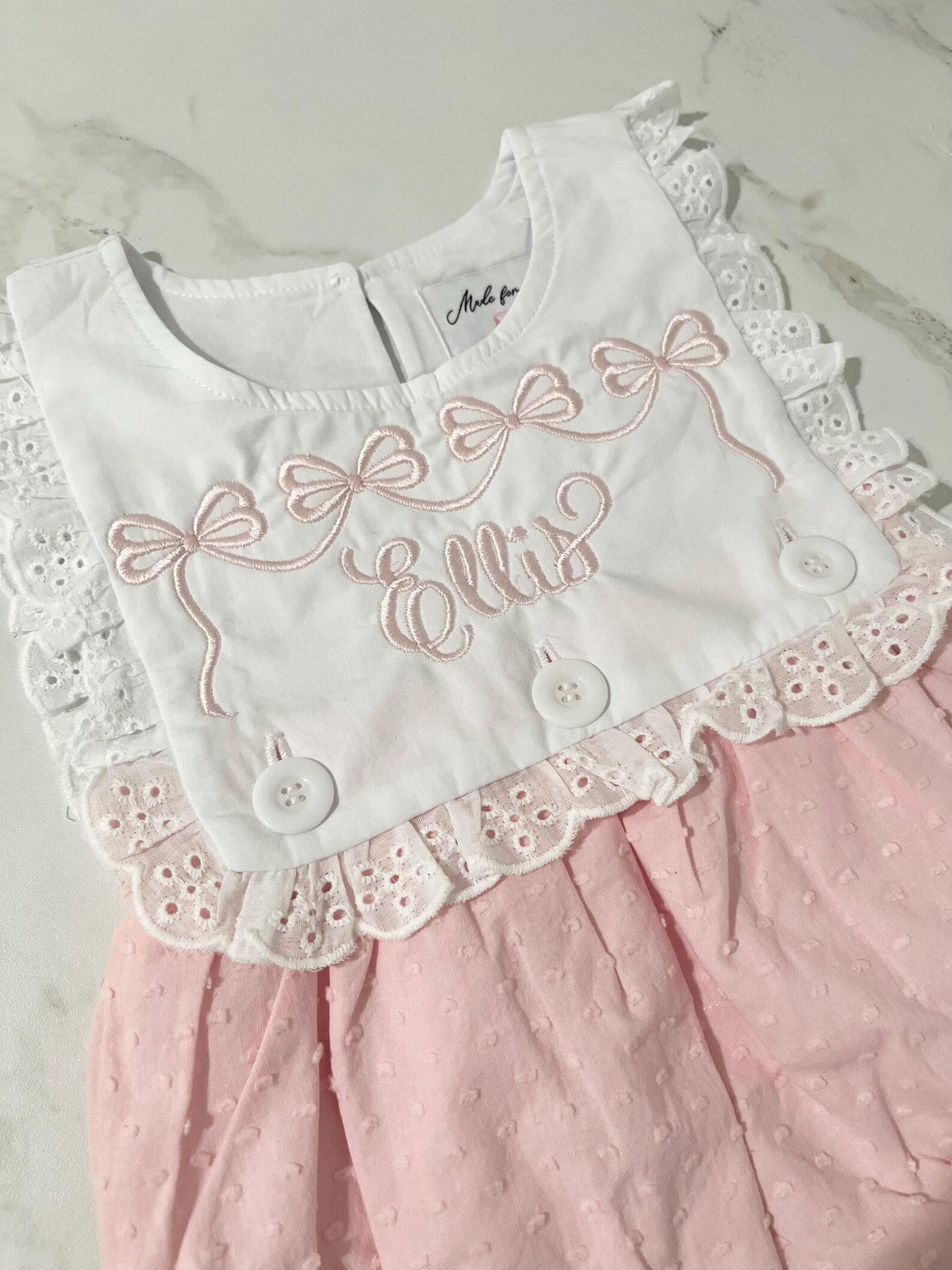 Embroidered Swiss Dot Bubble, Embroidered Bubble, Embroidered Girl ...