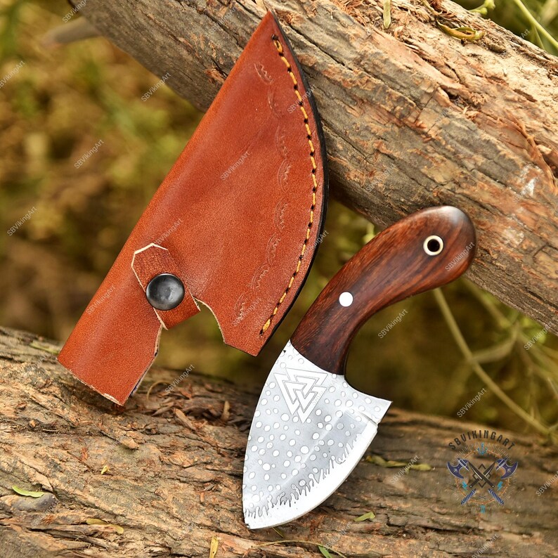 Handmade Hunting Knife | Small Outdoor Knife With Rosewood Handle ...