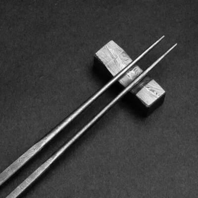 Personalized Chopsticks | Hand Forged Damascus Steel Chop Sticks With ...
