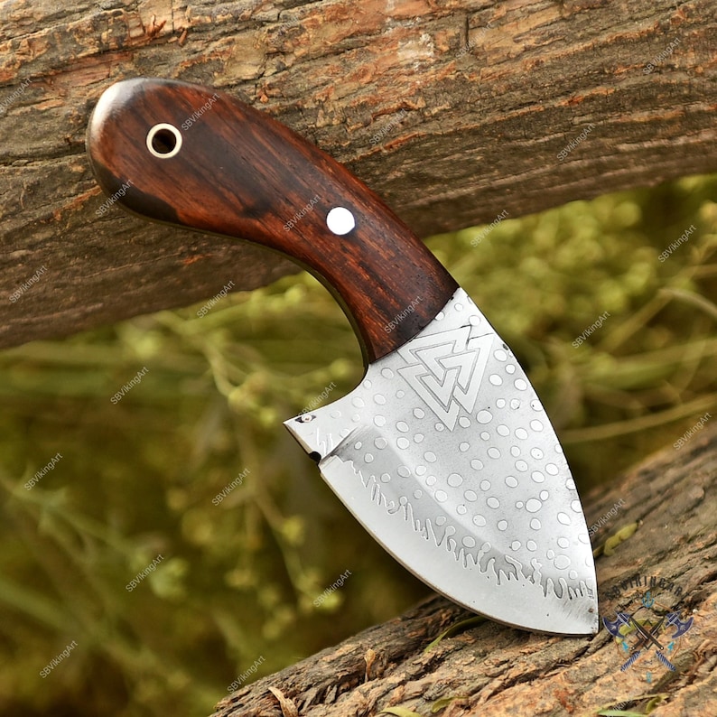 Handmade Hunting Knife | Small Outdoor Knife With Rosewood Handle ...