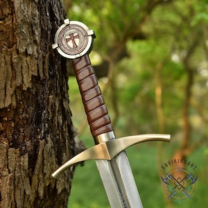 Personalized Viking Sword With Leather Sheath | Hand Forged Sword ...