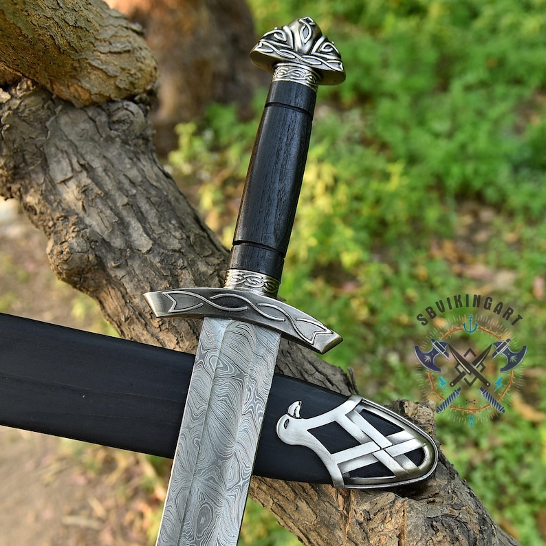 Handmade Damascus Steel Viking Sword | Hand-forged Personalized Sword ...