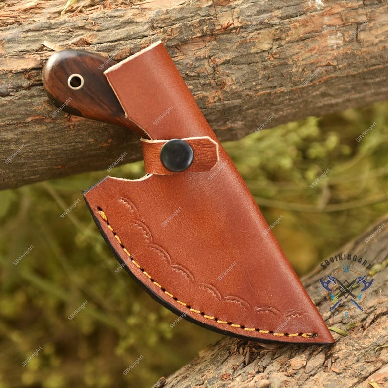 Handmade Hunting Knife | Small Outdoor Knife With Rosewood Handle ...