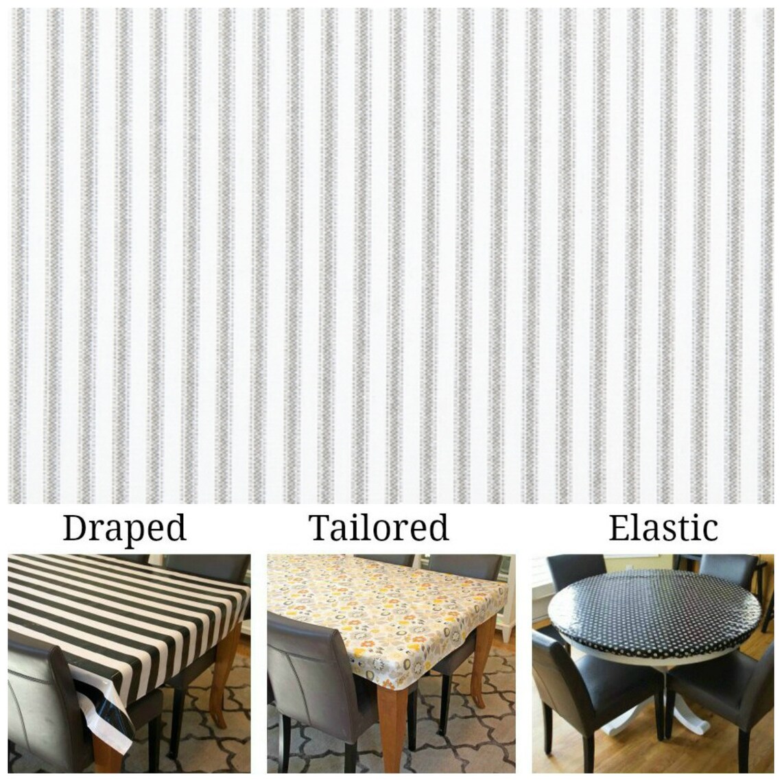 Laminated Cotton Aka Oilcloth Heavyweight Tablecloth, Fitted by ...