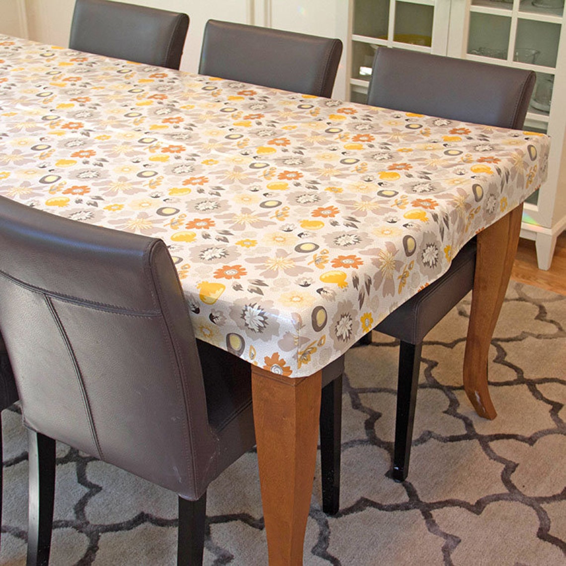 Laminated Cotton Aka Oilcloth Heavyweight Tablecloth, Fitted by ...