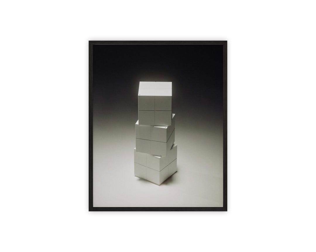 The Cubes Wall Art | Matte Vertical Poster - Etsy