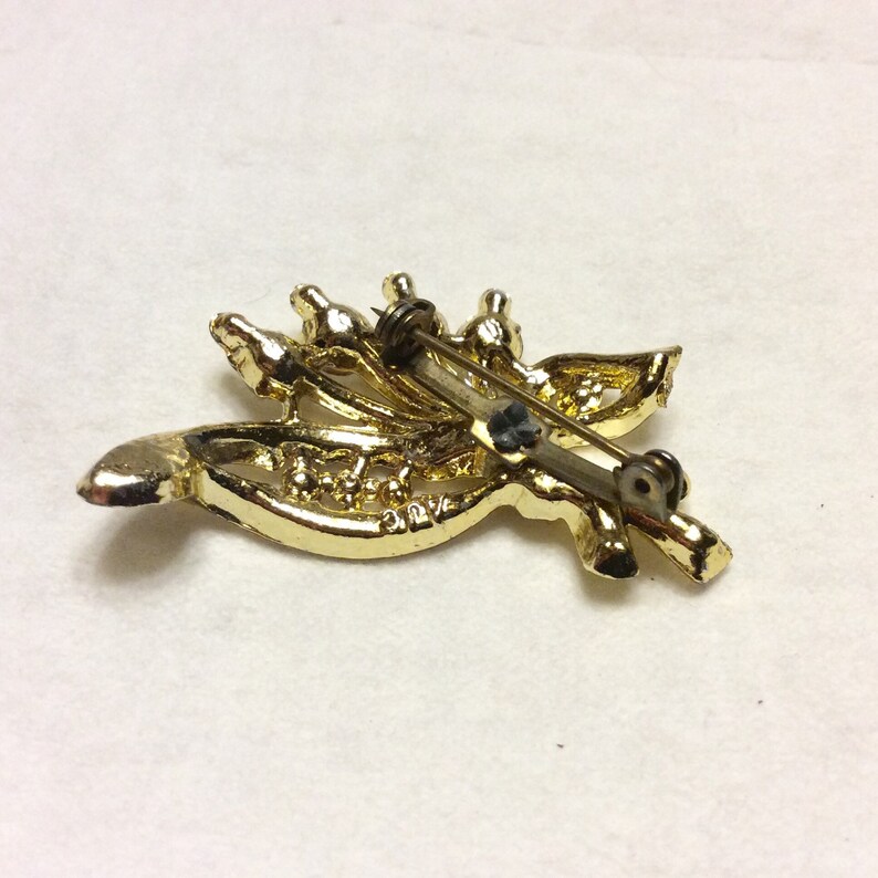 Vintage AJC American Jewelry Company Rhinestone Corsage Brooch Pin. - Etsy