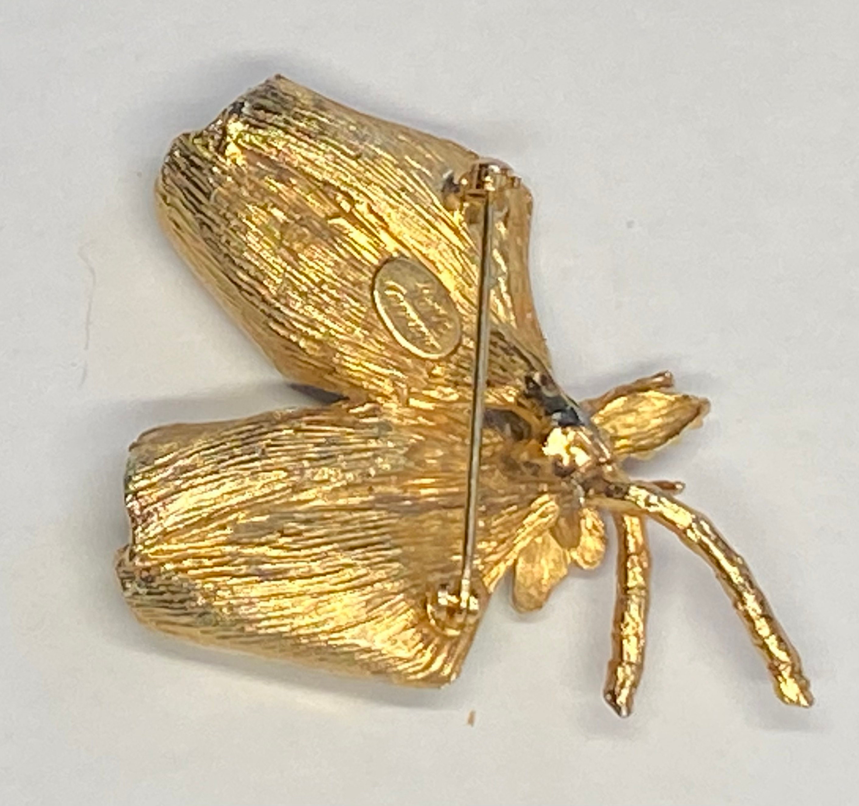 Vintage Signed Hattie Carnegie Bumble Bee Brooch Pin - Etsy