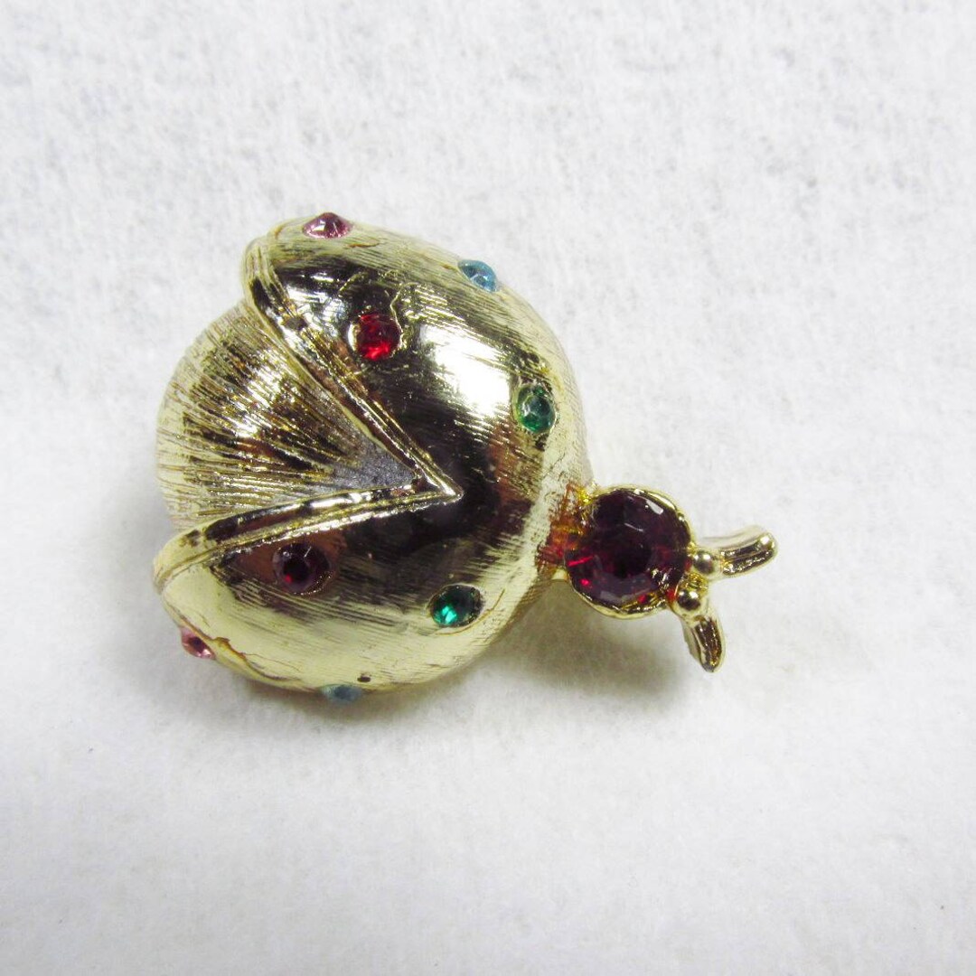 Vintage 1950s Rhinestone Lady Bug Beetle Brooch Pin - Etsy
