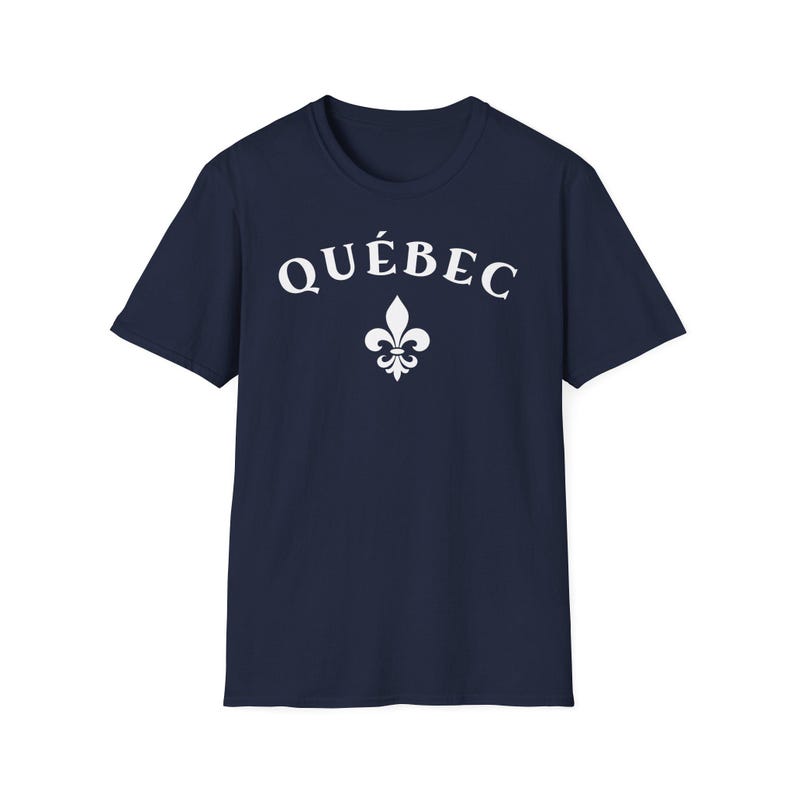 Pretty Quebec Fleur-de-lis T-shirt for Quebecker Gift Idea, Blue Québec ...
