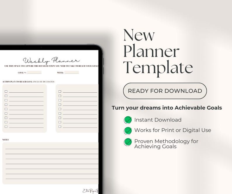 Ultimate Goal Setting & Accountability Planner | Digital Download PDF ...