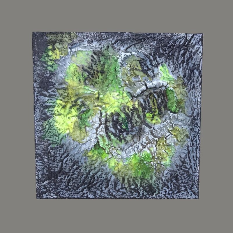 Encaustic Art 8x8 - Etsy