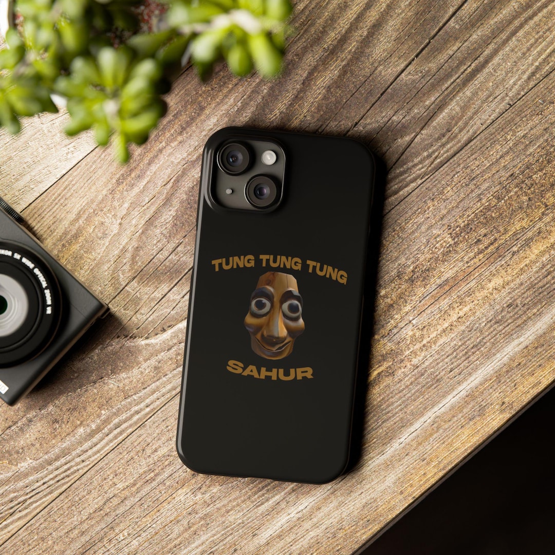 Tung Tung Tung Sahur iPhone Case - Viral AI Meme Phone Cover, Brainrot ...