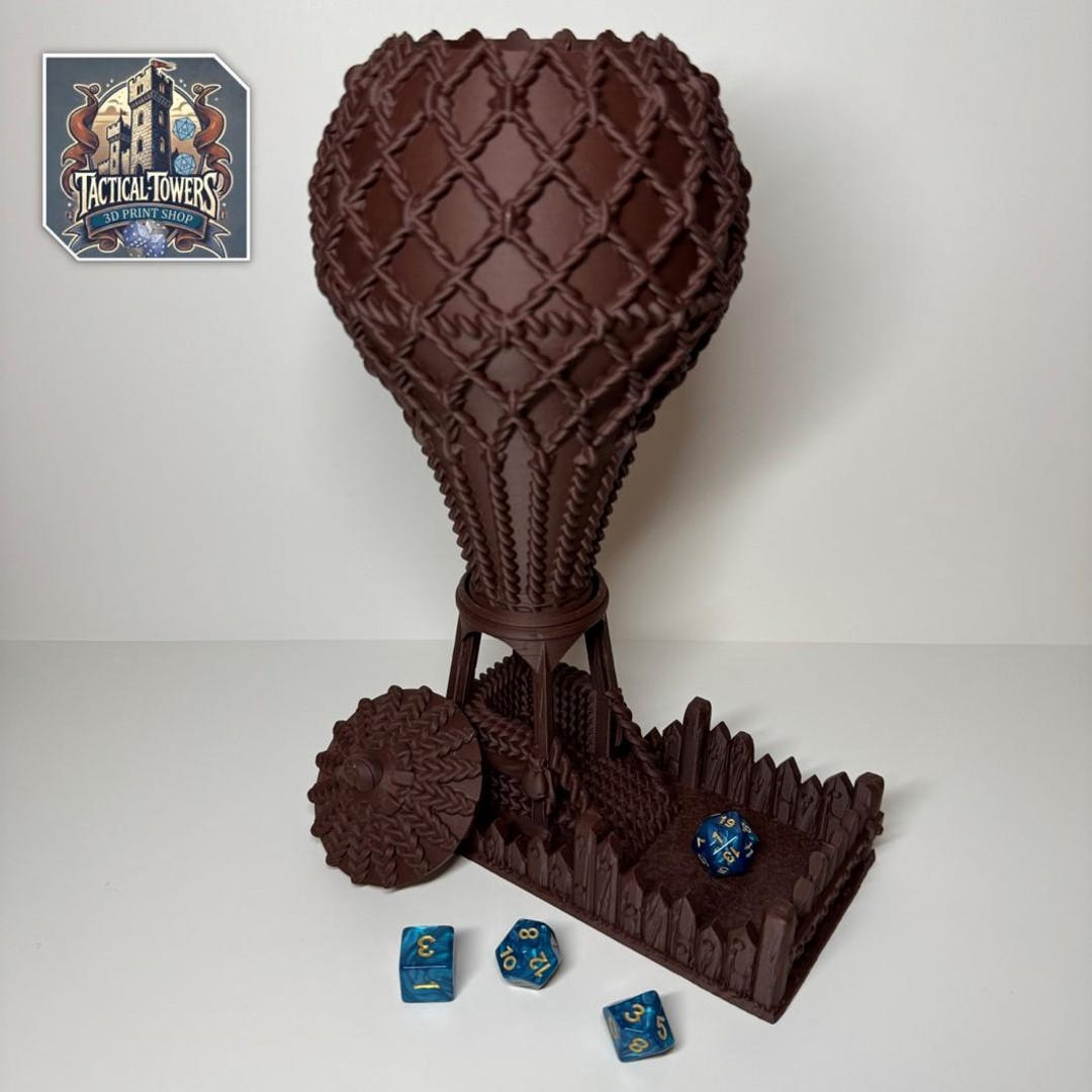 Hot Air Balloon Dice Tower 3d Printed Dnd - Etsy UK