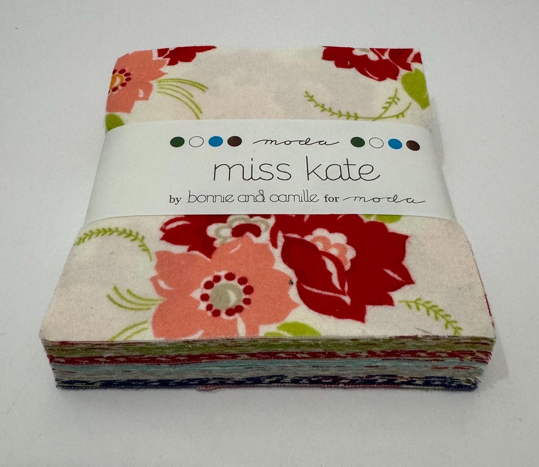 Miss Kate Flannel Charm Pack - RARE - 42 5” Squares - Bonnie & Camille ...