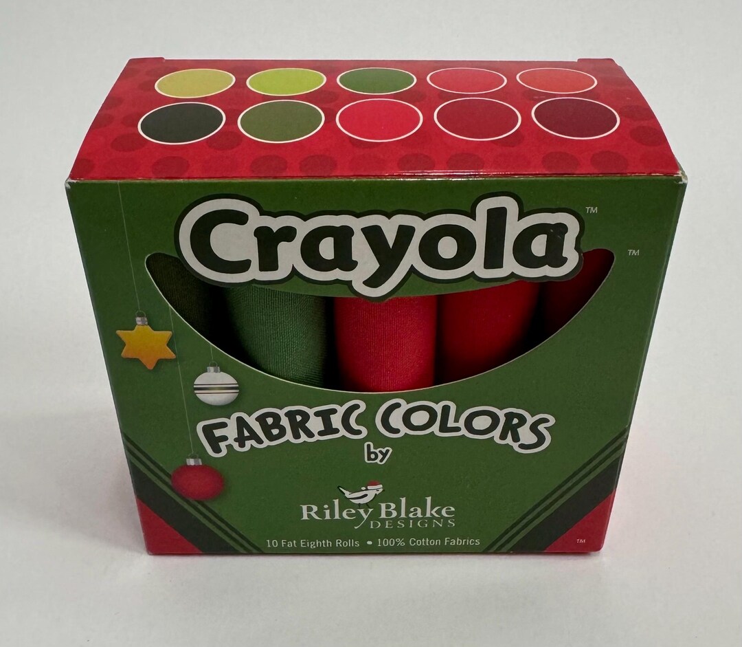 Crayola - Fabric Colors by Riley Blake Designs - Christmas Colors - Fat ...