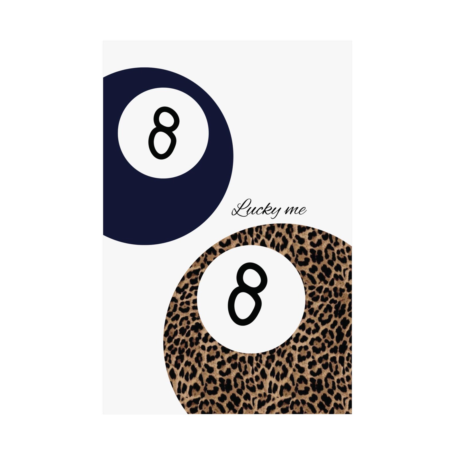 Leopard Cheetah 8 Ball Poster - Etsy