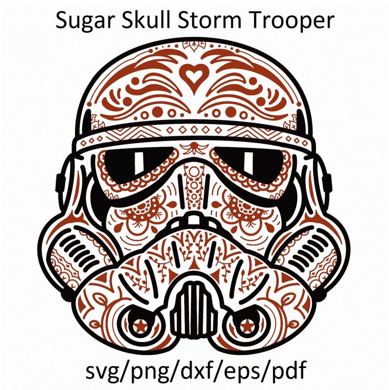 Stormtrooper Sugar Skull - Etsy