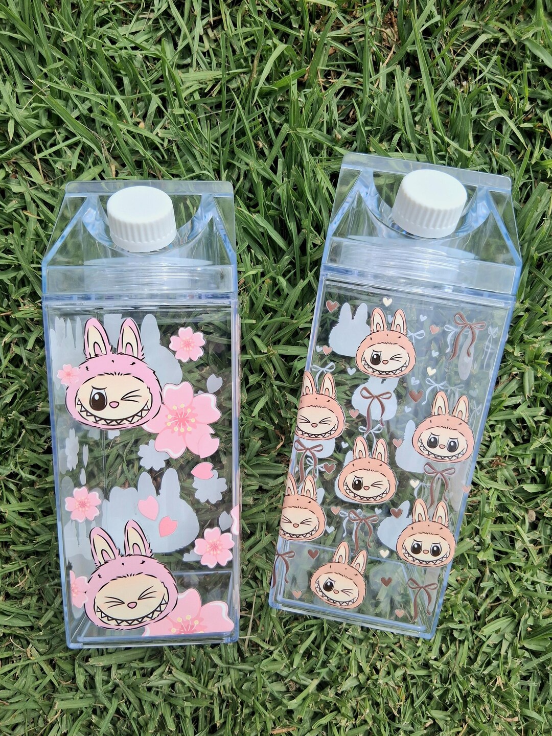 Labubu 24oz Clear Plastic Milk Carton Tumblers - Etsy