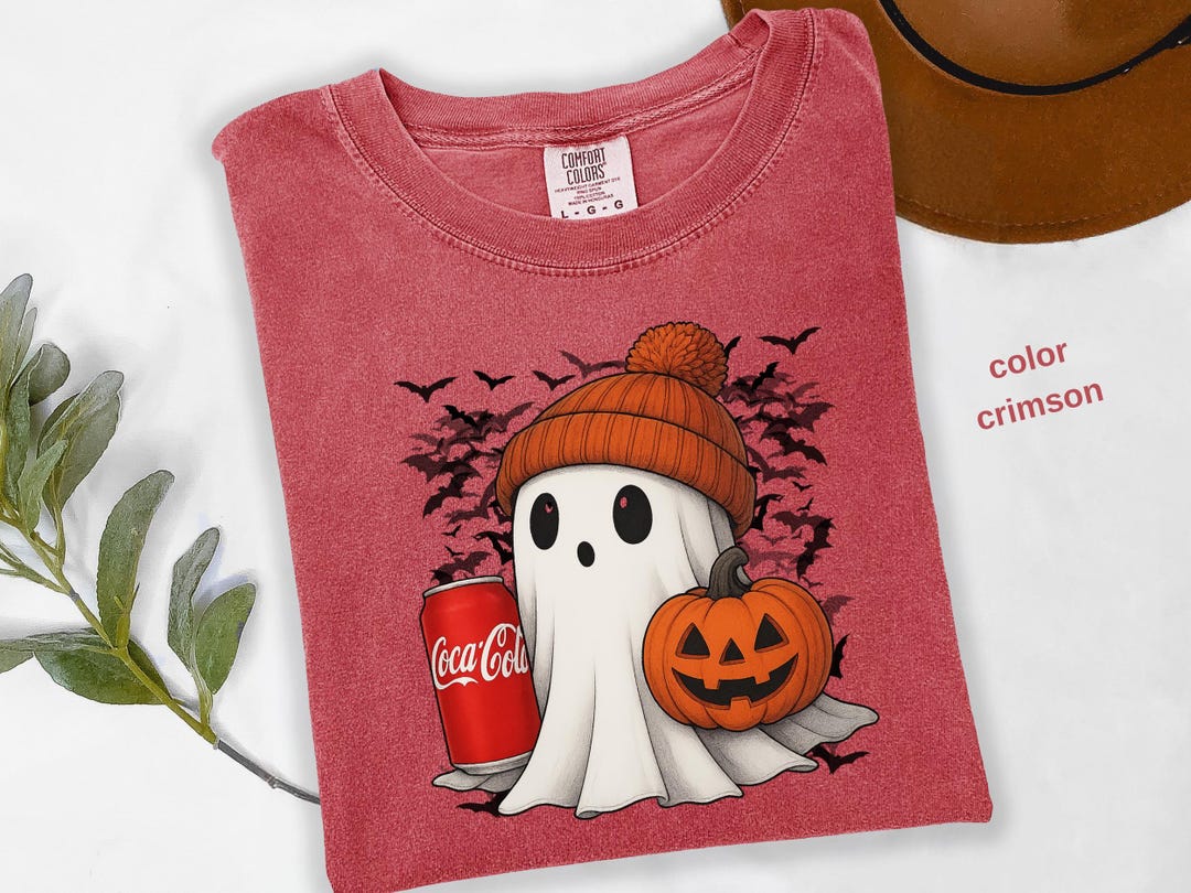 Comfort Colors® Halloween Coke Ghost Shirt, Coca Cola Ghost Sweater ...