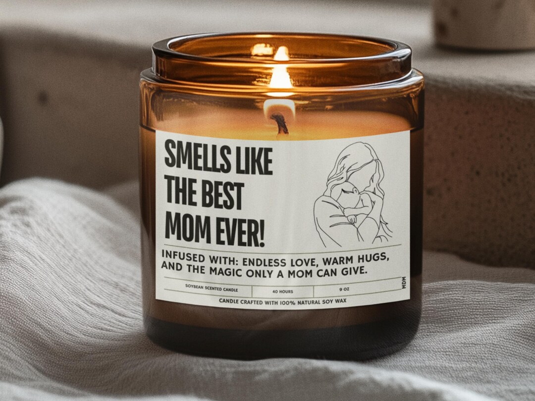 Smells Like the Best Mom Ever Soy Wax Candle Mothers Day Gift - Etsy