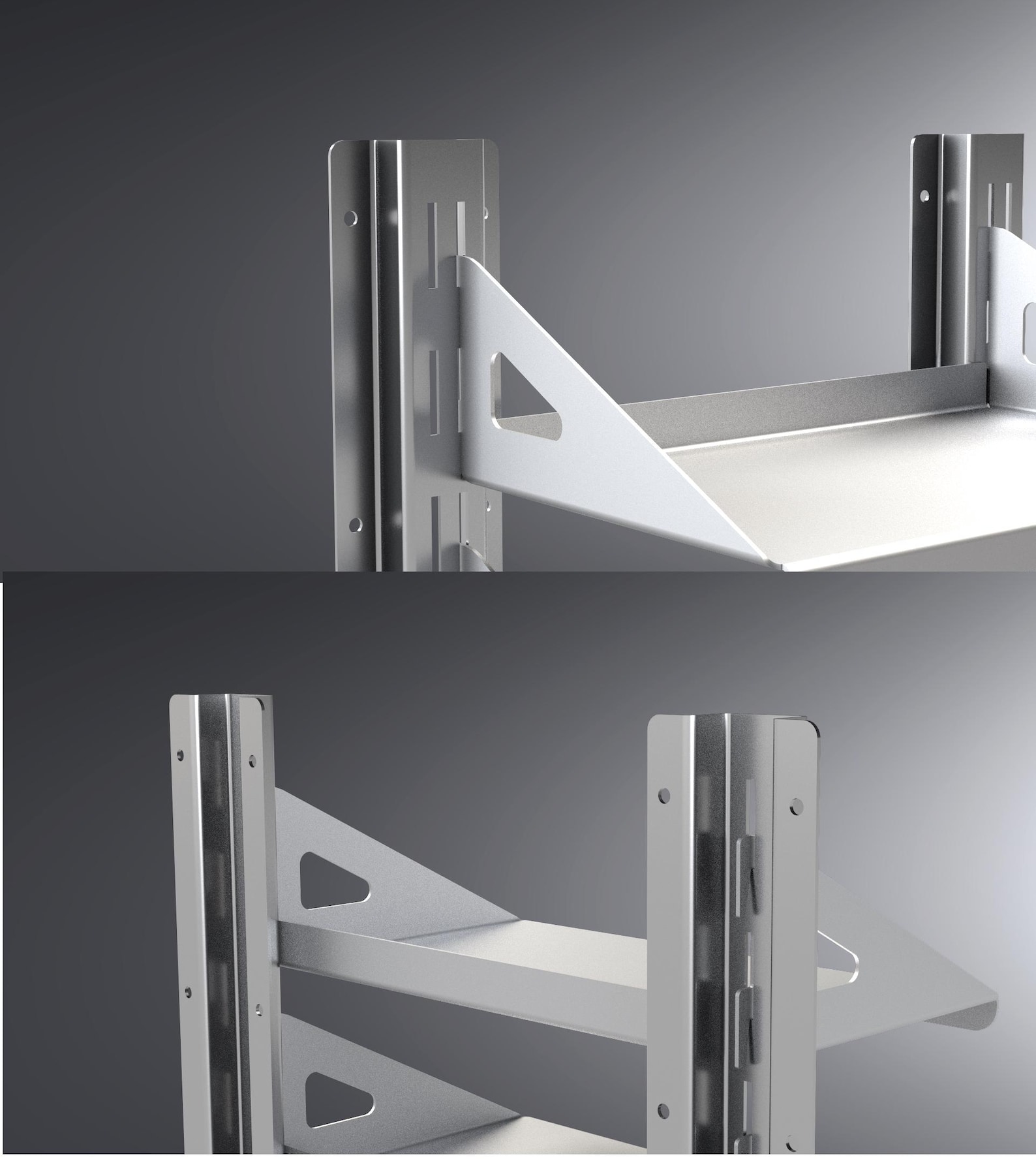 Sheet Metal Shelving: Modular Wall-mounted Storage, Laser , Plasma Cut ...