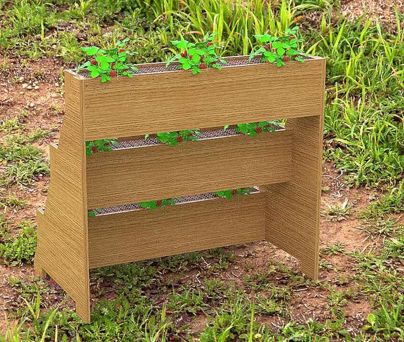 DIY Planter Box Plans, Ladder Plant Stand 3-tier, Flowerpot Plans ...