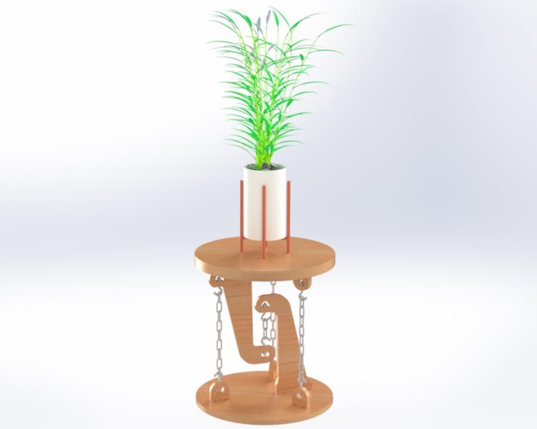 Floating Wooden Shelf | CNC Cutting File (DXF Format), Suspended Wooden ...