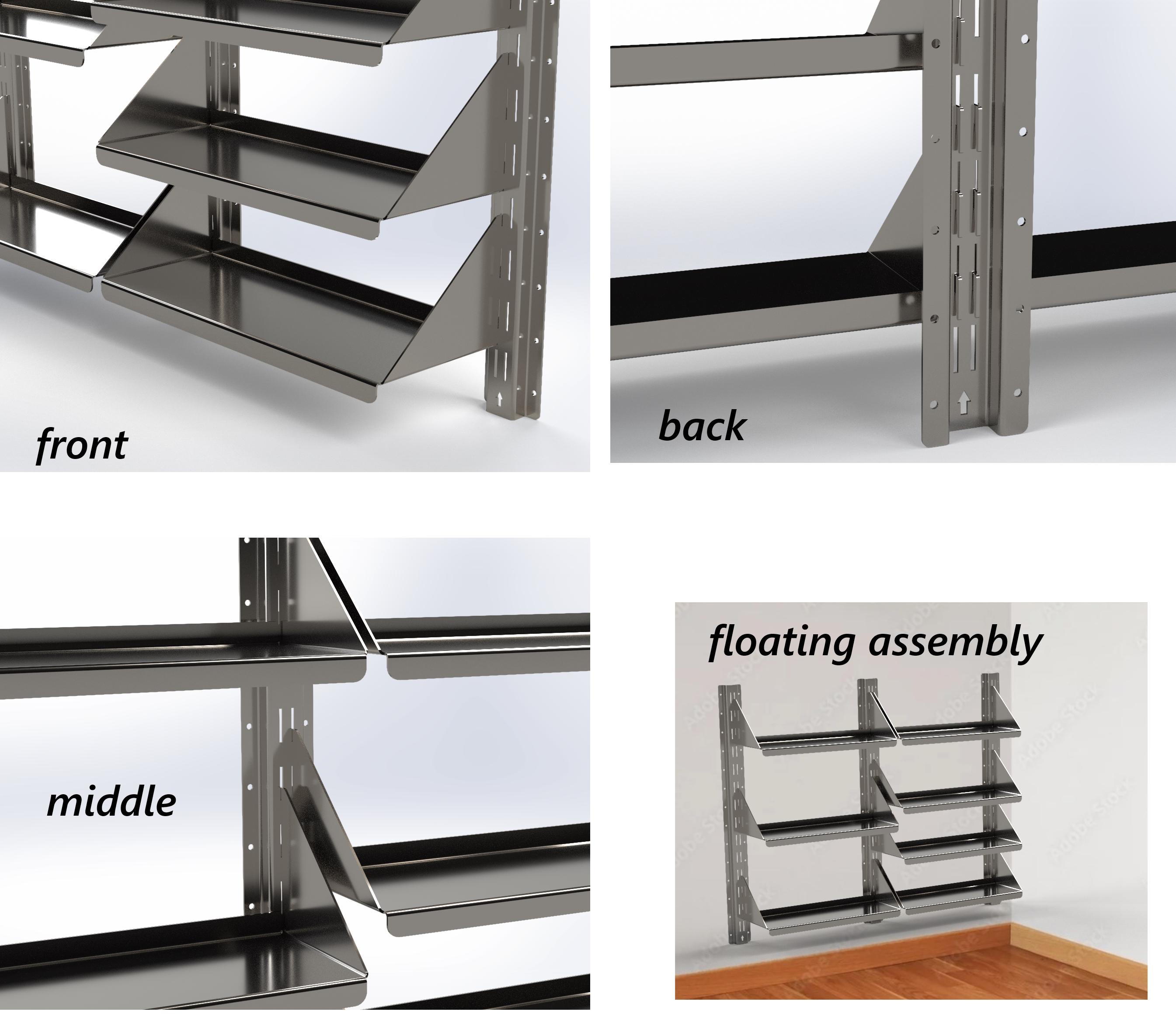 DIY Heavy Duty Sheet Metal Shelving: Modular Storage Solution (CNC DXF ...
