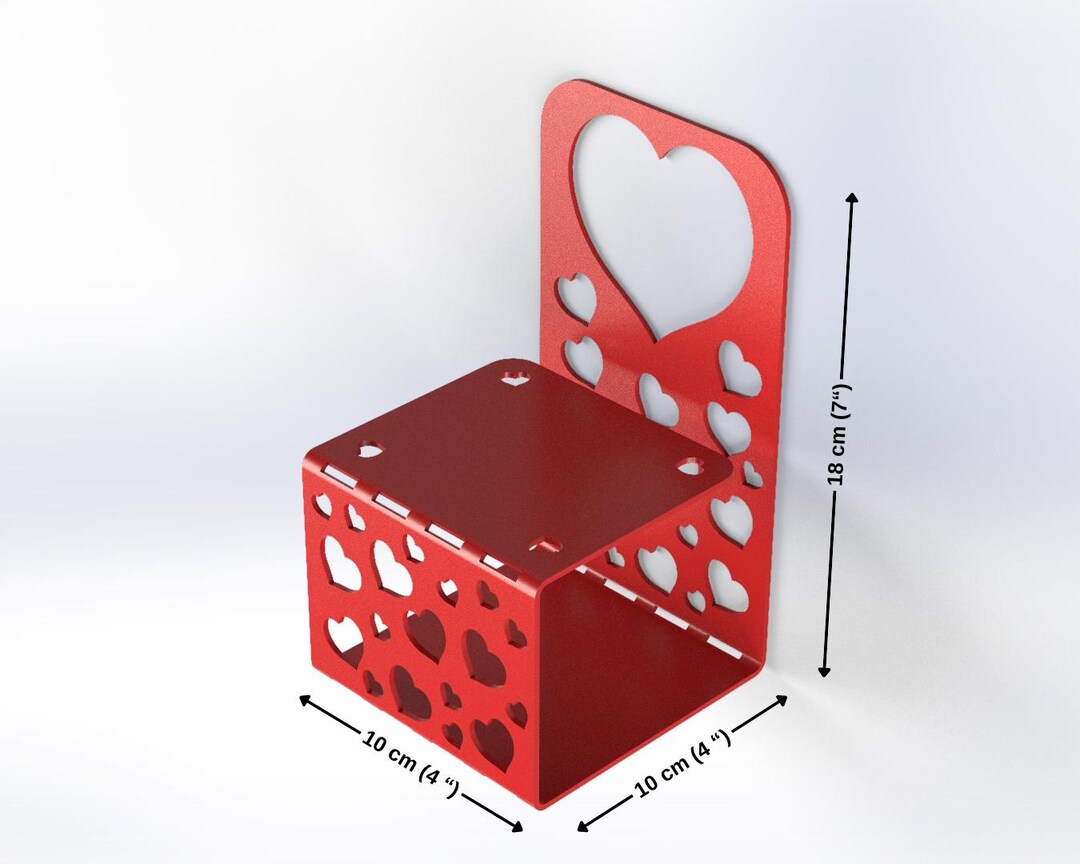 Candelabro de corazón (archivo DXF/diseño de metal cortado a láser ...