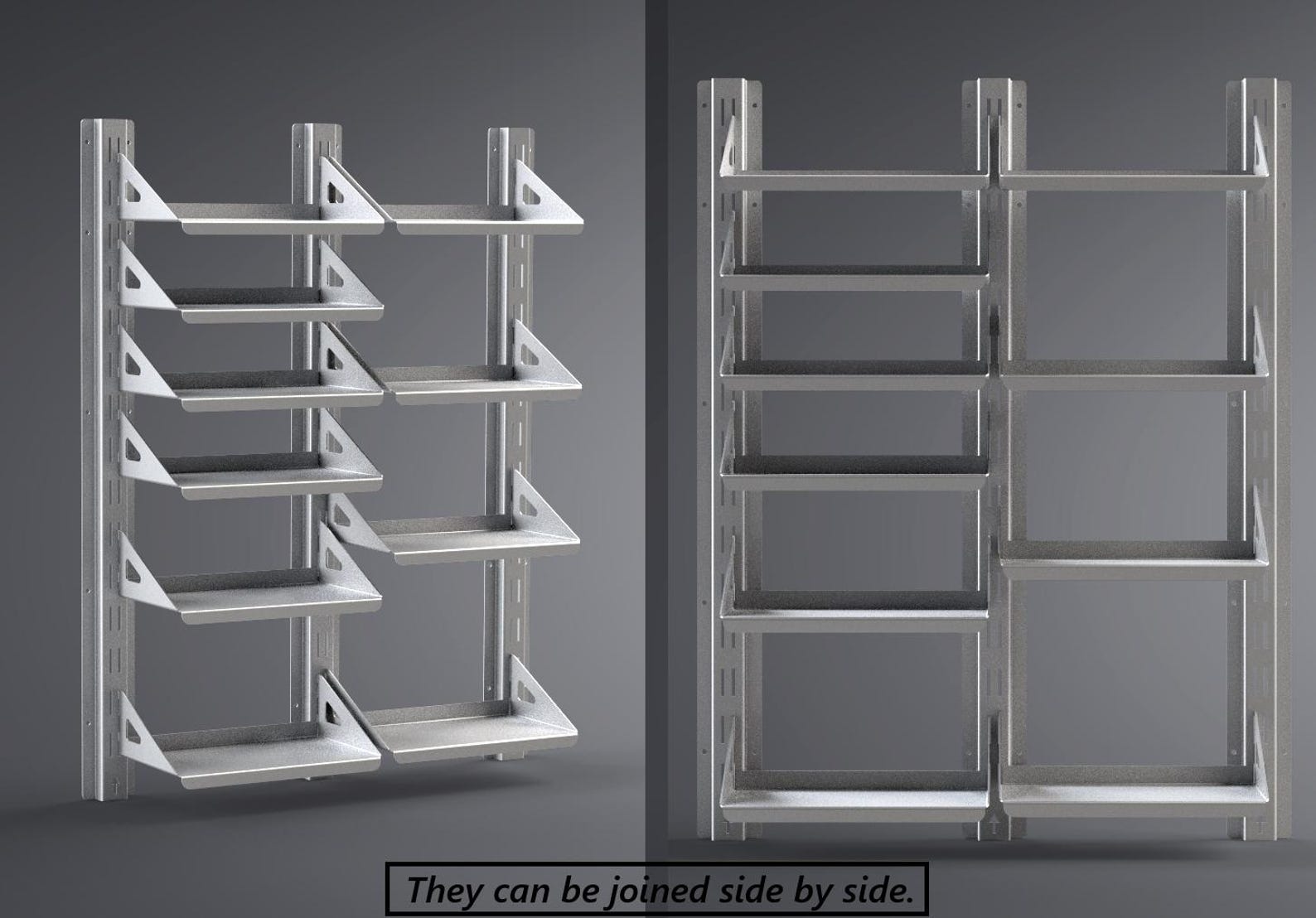 DIY Heavy Duty Sheet Metal Shelving: Modular Wall-mounted Storage (CNC ...