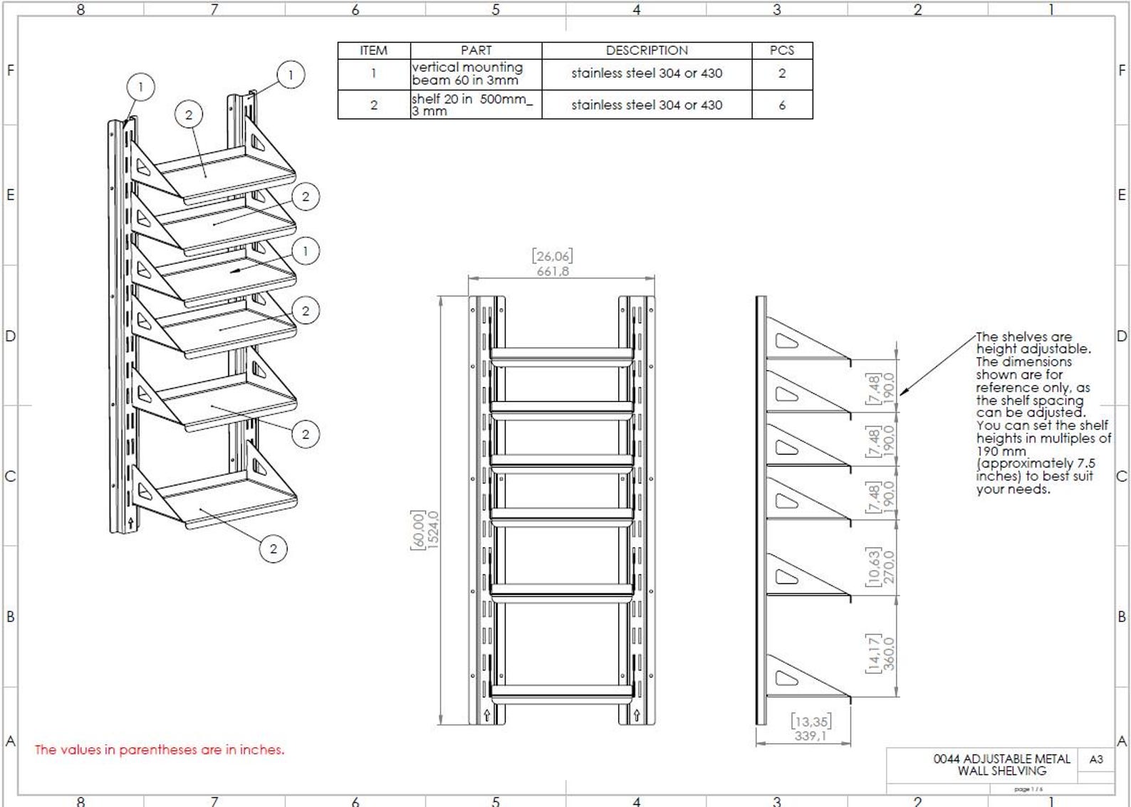 DIY Heavy Duty Sheet Metal Shelving: Modular Wall-mounted Storage (CNC ...