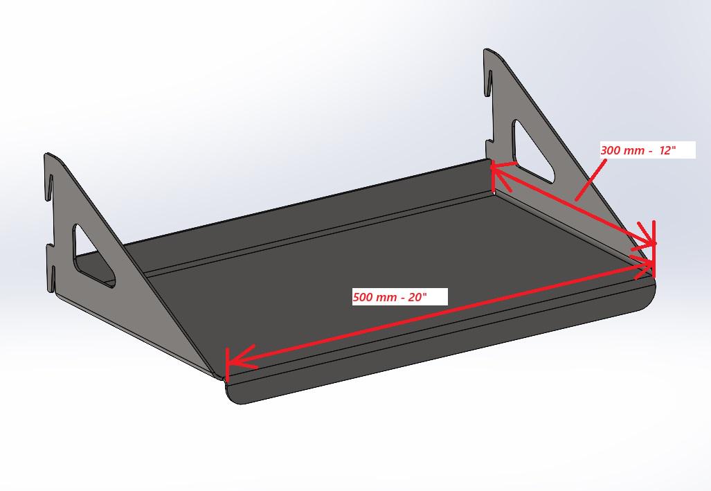 DIY Heavy Duty Sheet Metal Shelving: Modular Wall-mounted Storage (CNC ...