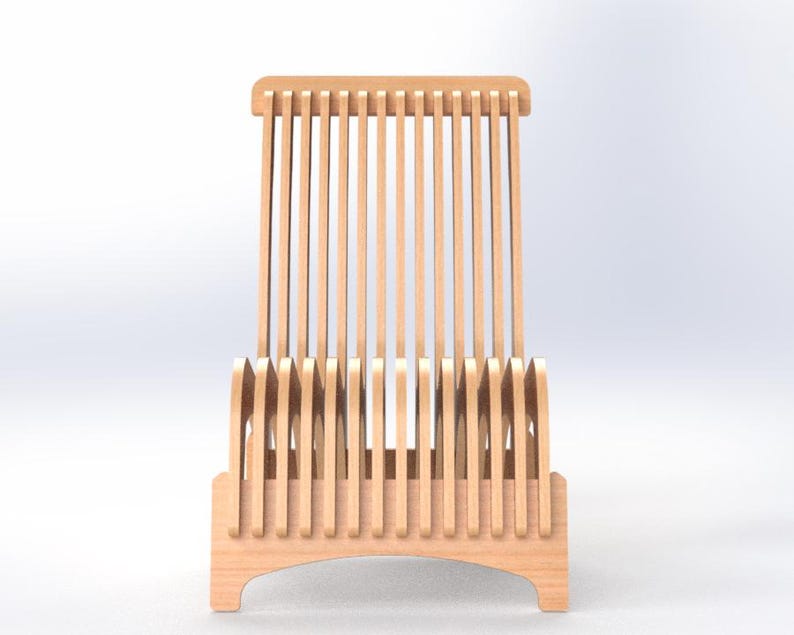 Parametric Plywood Chair: CNC Router Files, DIY Modern Furniture (DXF ...