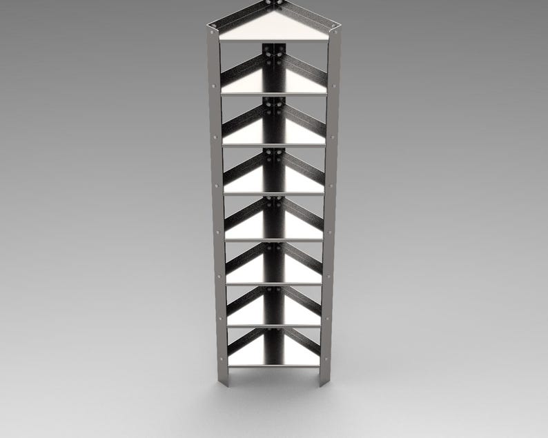 CNC Laser Cut 8-tier Corner Shelf DXF File (digital Download) - Etsy