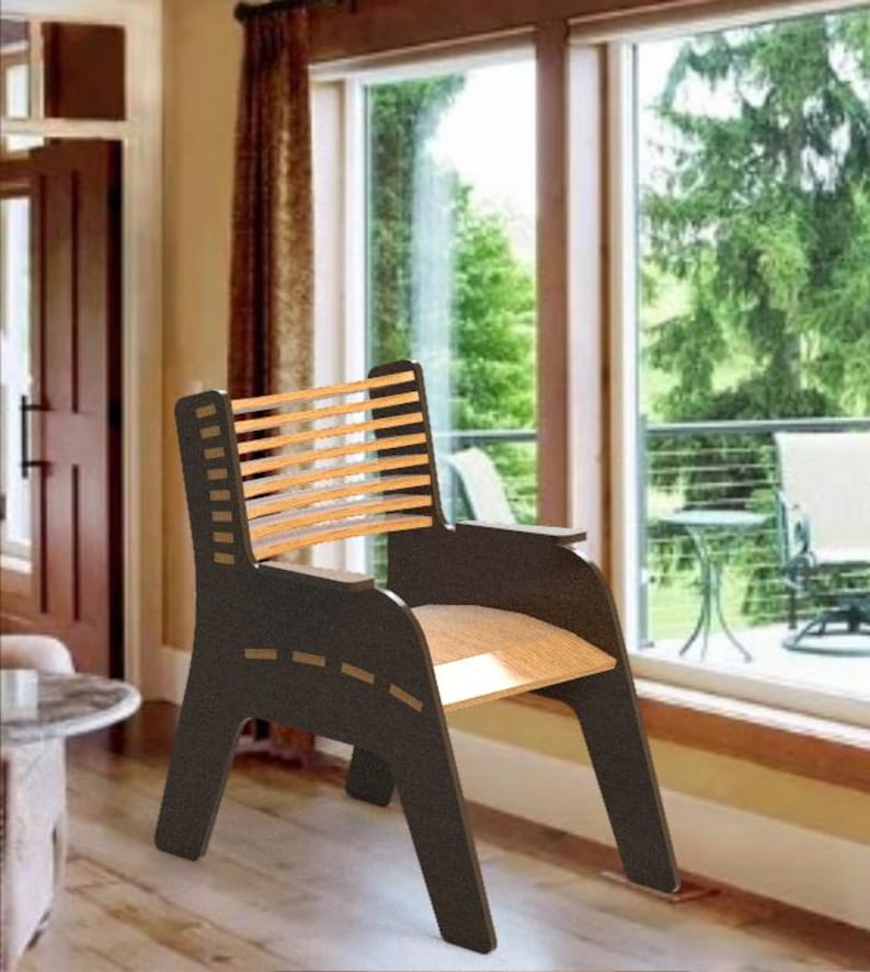 Plywood Chair - CNC Files for Diy Chair- Nesting File - DXF File - CNC ...