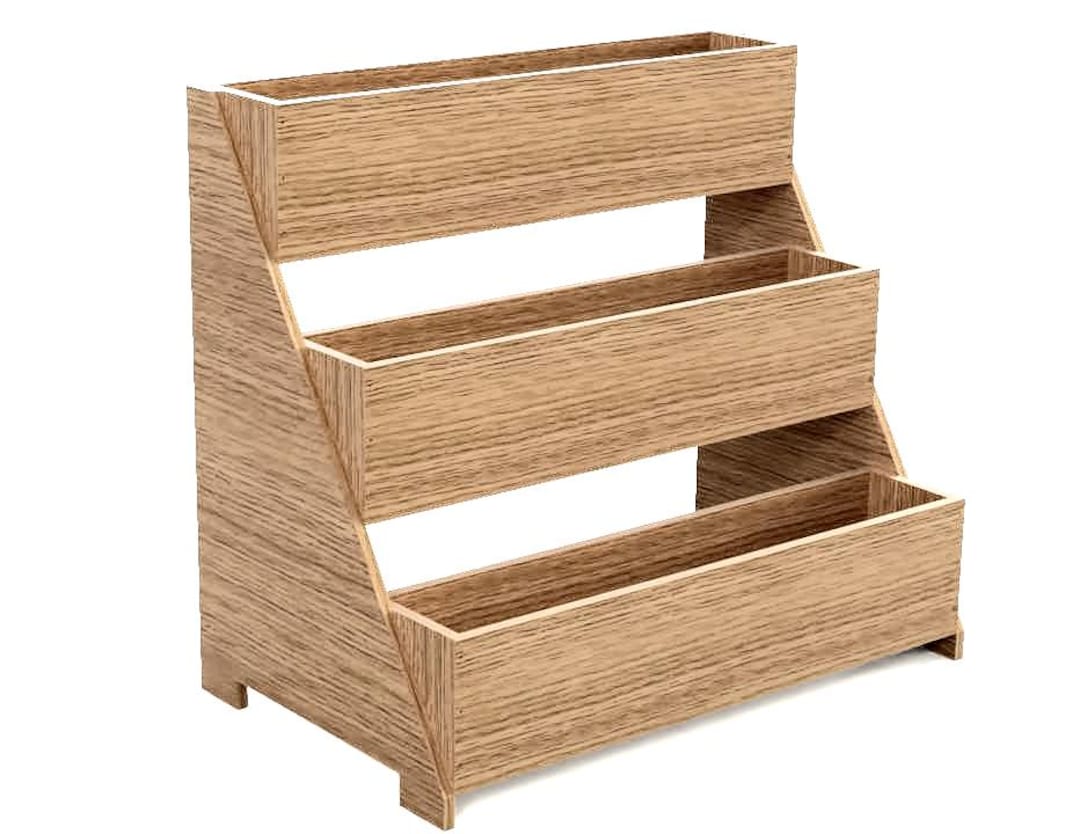 DIY Planter Box Plans, Ladder Plant Stand 3-tier, Flowerpot Plans ...