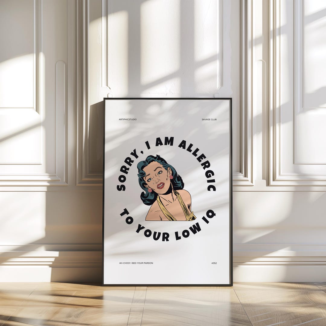 Retro Quote Wall Art, Pop Art, Retro Style Poster, Typography Poster ...