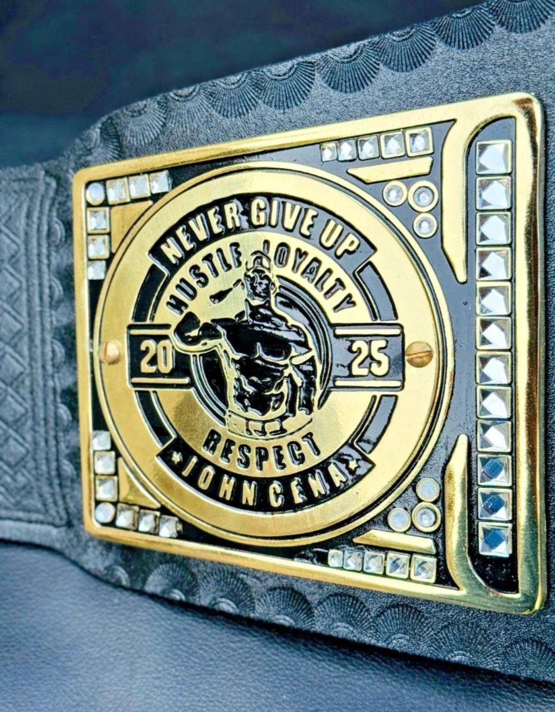 John Cena Custom Side Plates Undisputed Wrestling Championship Replica ...