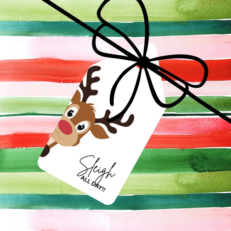 Christmas Gift Tag Printable Kids Gift Present Swing Tags Amusing Gift ...