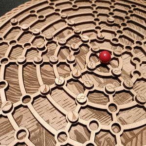 Fidchell, Wikinger Schach Brettspiel aus Holz. Laser geschnittenes ...