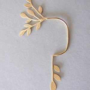 14K Gold Big Tree Ear Cuff Wedding Jewelry , Woodland Wedding , Bridal ...